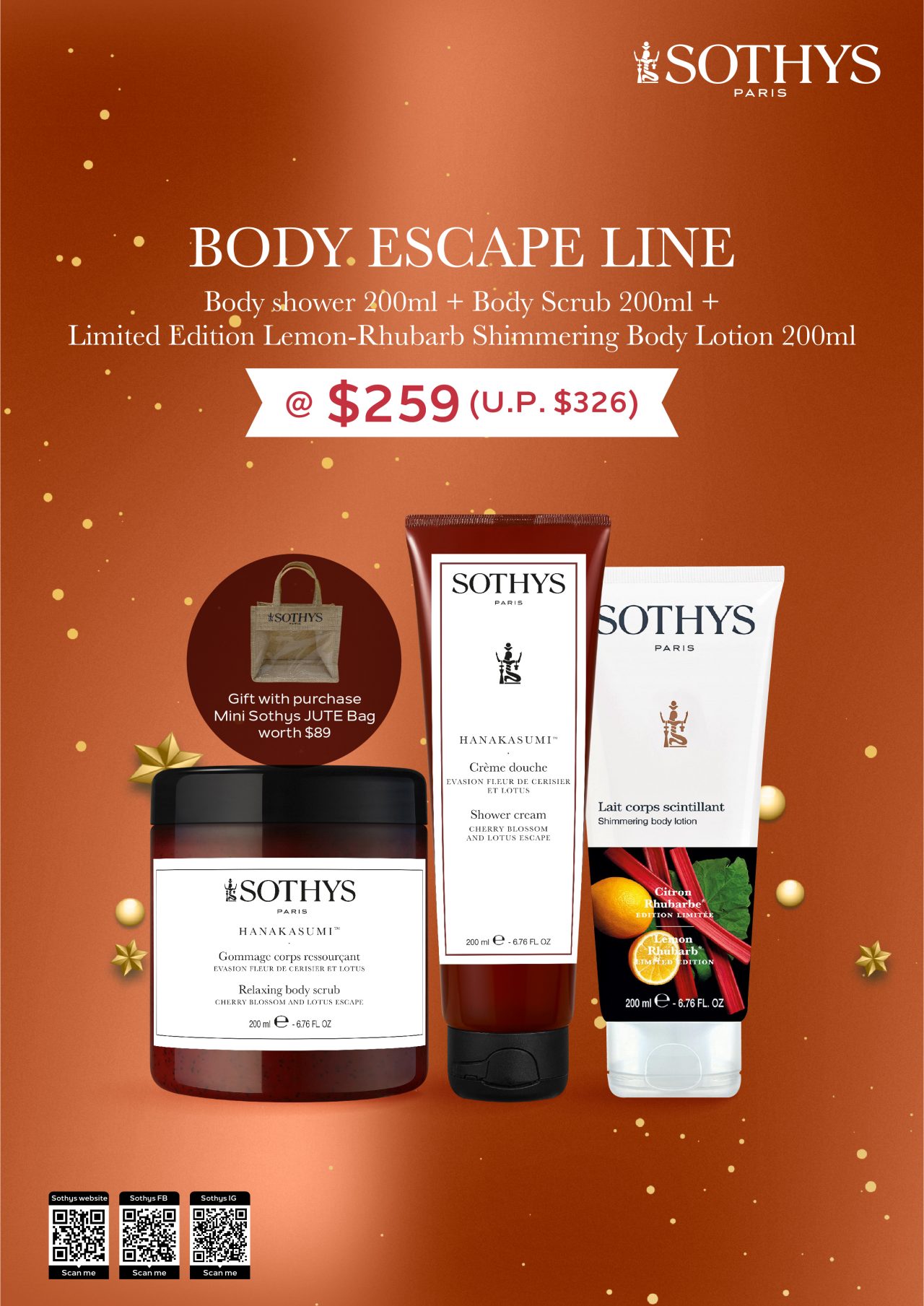 Sothys Body Escape Line - SOTHYS